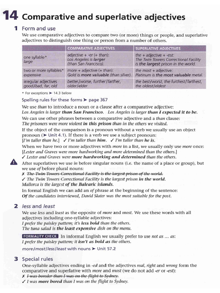Comparative N Superlative | PDF