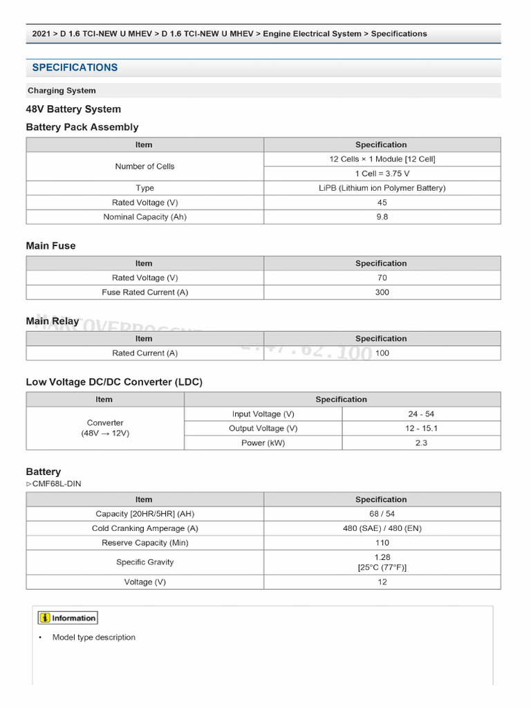48V System | PDF