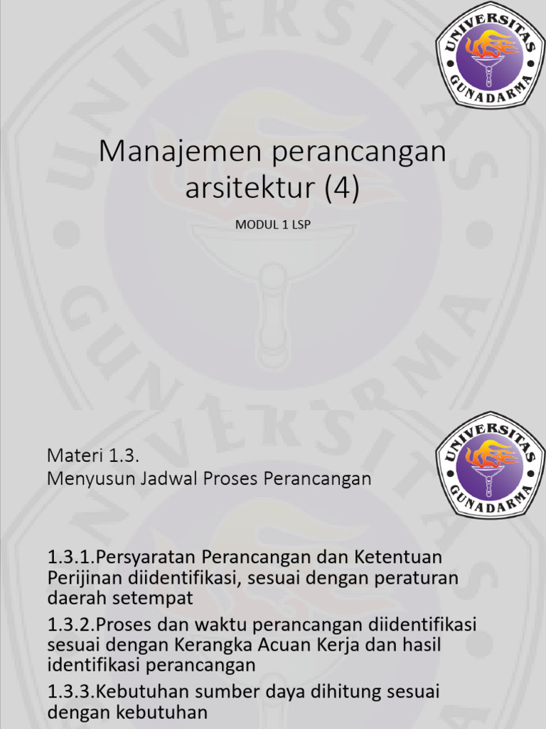 Manajemen Perancangan Arsitektur | PDF