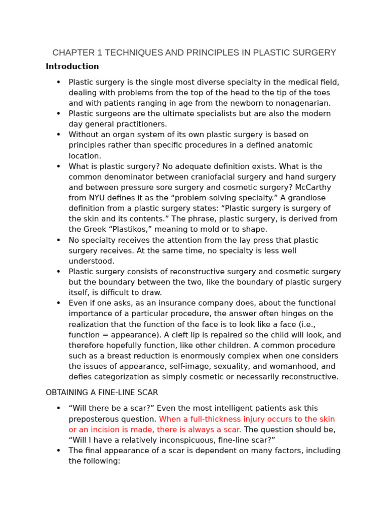 TECHNIQUES AND PRINCIPLES IN PLASTIC SURGERY | PDF | Surgical Suture ...