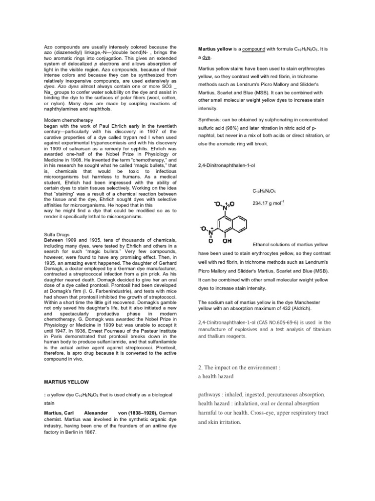 Martius Yellow | PDF