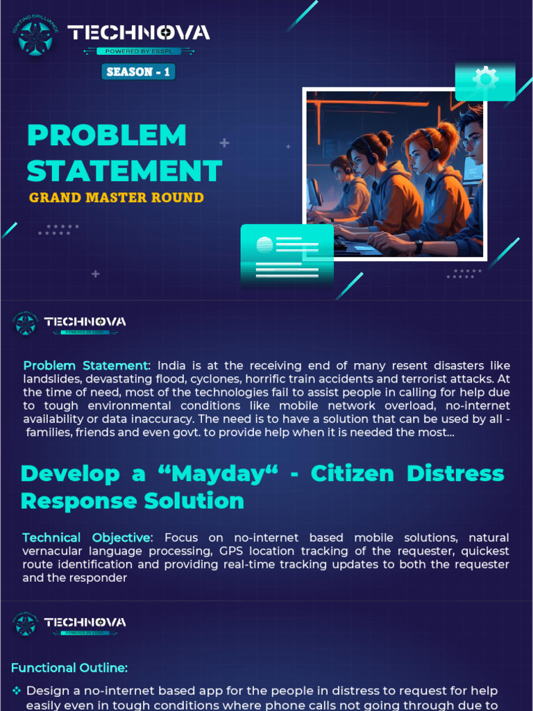 66dd40b06565e ESSPL TechNova - Round 2 - Problem Statement | PDF 66dd40b06565e ESSPL TechNova - Round 2 - Problem Statement | PDF