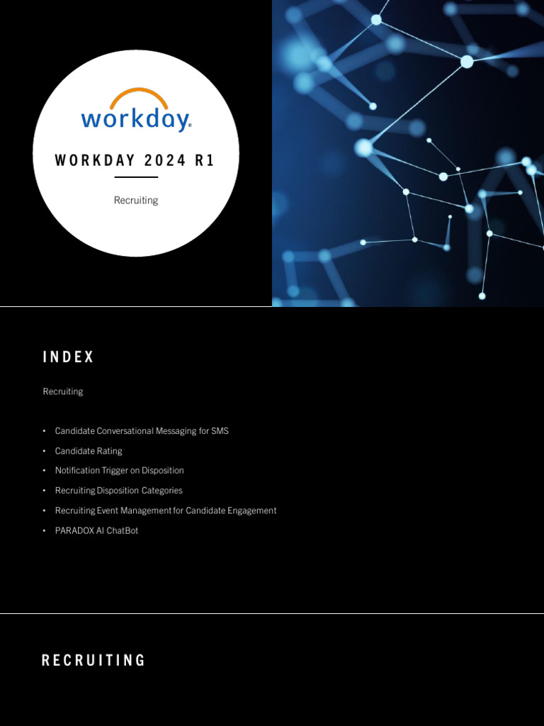 Workday 2024 R1 Recruiting | PDF | Software | Information Technology