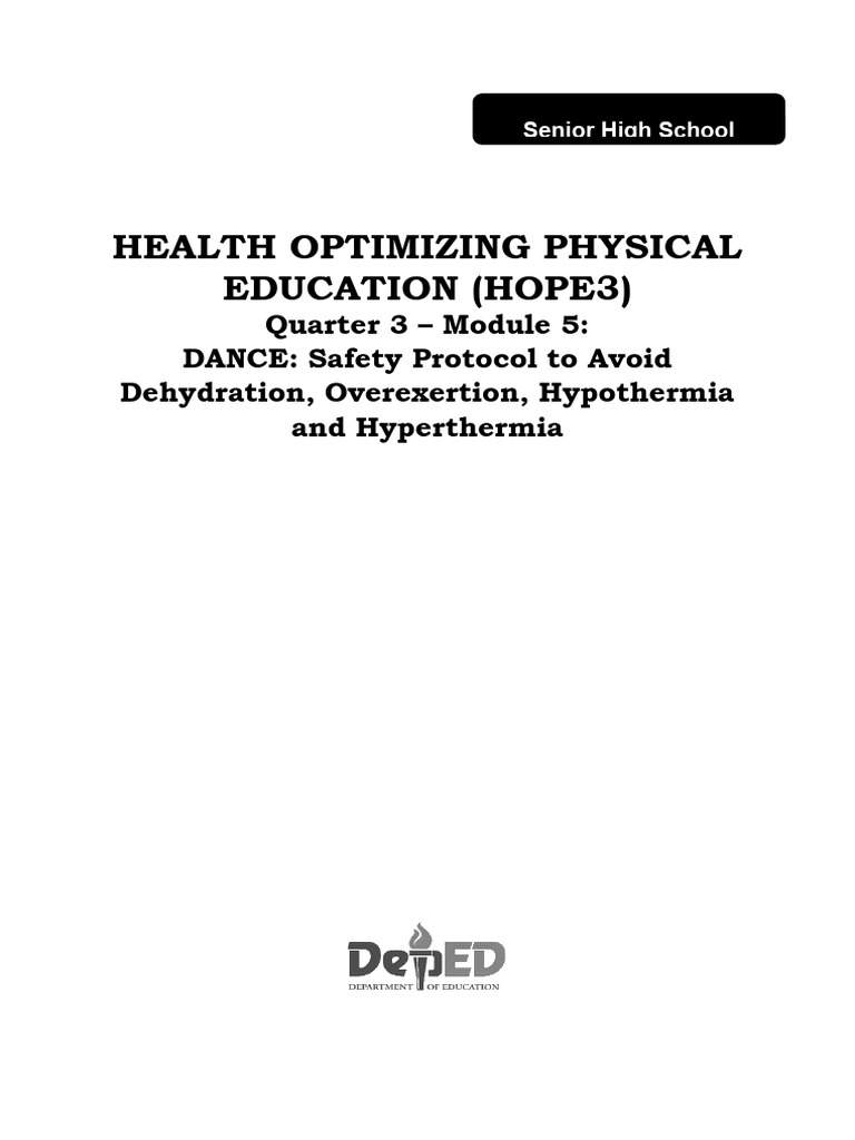 HOPE 3 Module 5 Safety Protocol To Avoid Dehydration Overexertion ... HOPE 3 Module 5 Safety Protocol To Avoid Dehydration Overexertion ...