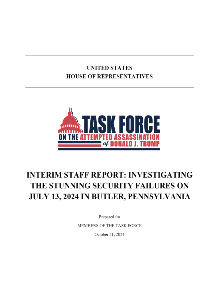 House Task Force Trump Interim Report | PDF