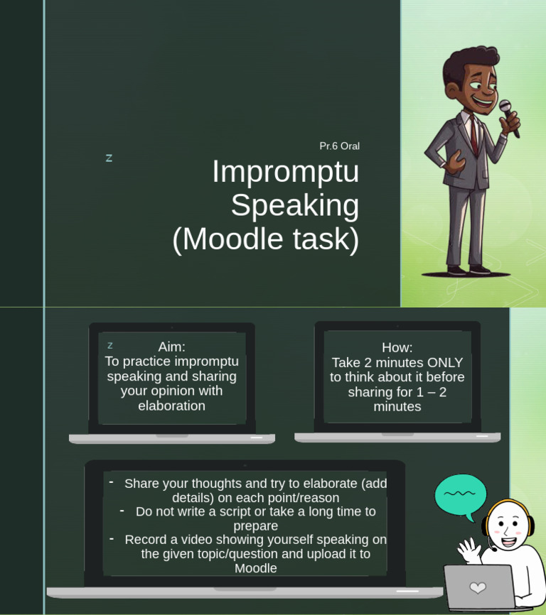 P6 Moodle Task Impromptu Speaking | PDF | Career & Growth