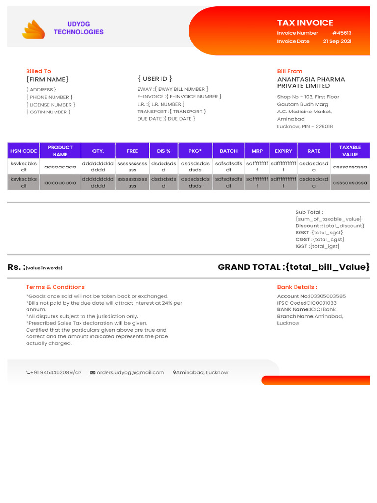 (User Id) (Order Id) (Current Date) | PDF