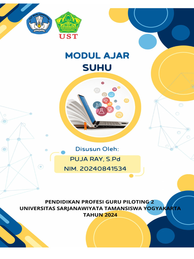 Biru Kuning Profesional Modern Cover Modul Pembelajaran Dokumen A4 | PDF