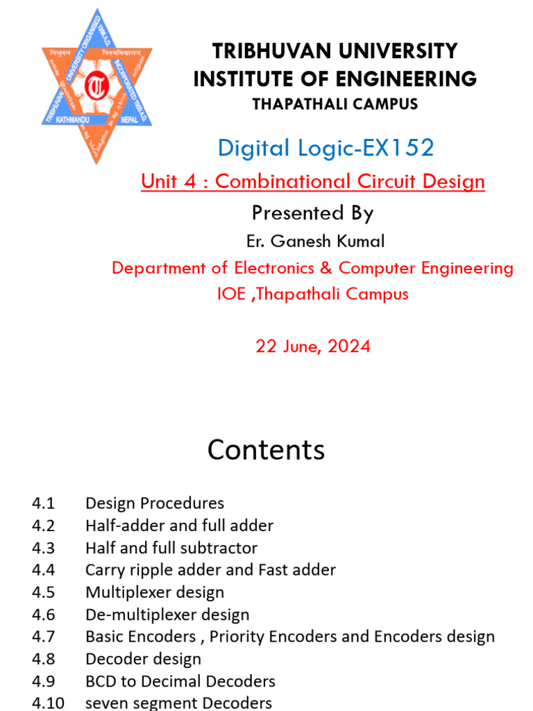 Combinational Circuit Design Guide | PDF | Binary Coded Decimal | Electronic Circuits