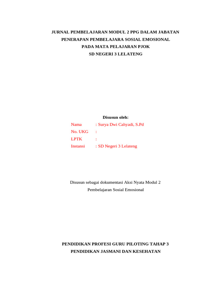 Jurnal Modul 2 - PPG Daljab - Surya Dwi Cahyadi | PDF