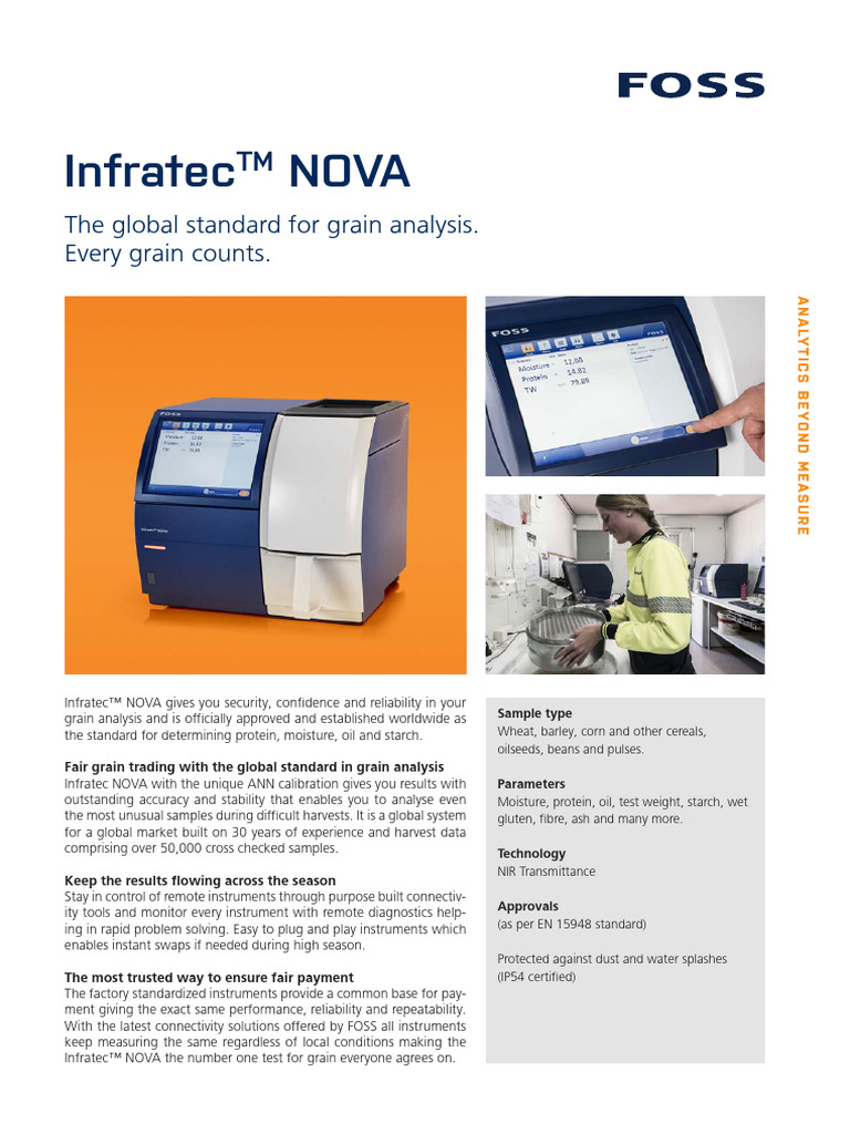 Infratec NOVA One Pager GB | PDF | Grain