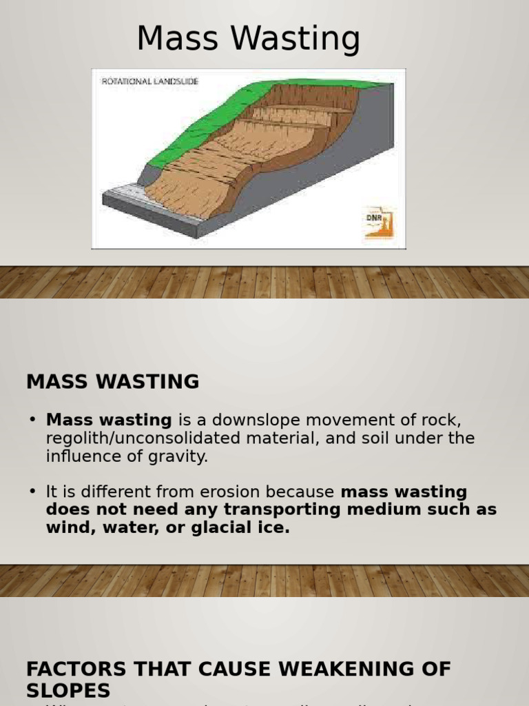 Mass Wasting | PDF | Landslide | Geology