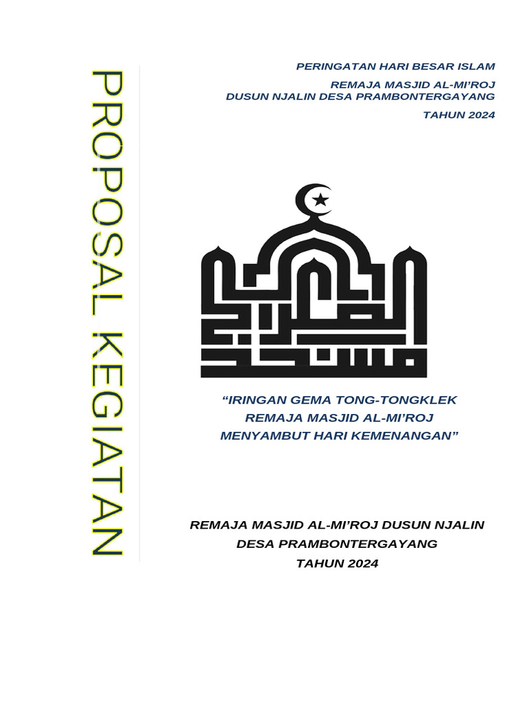 Proposal - Gema Tongklek - Remas Njalin - 2024 | PDF
