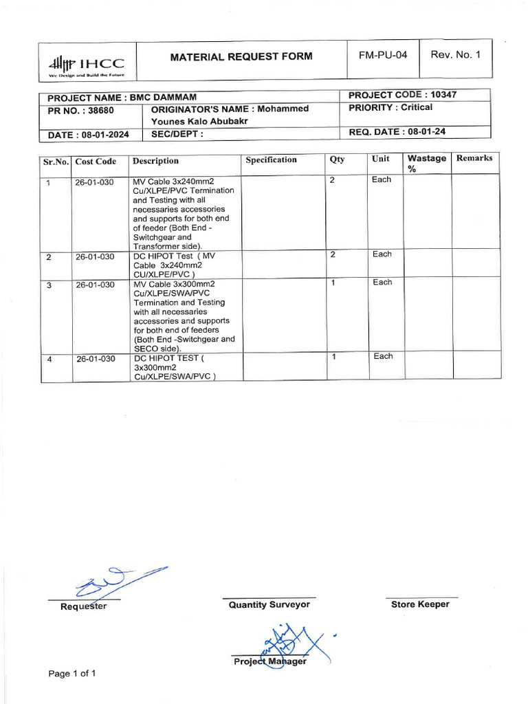 MV Cable Termination and Testing | PDF