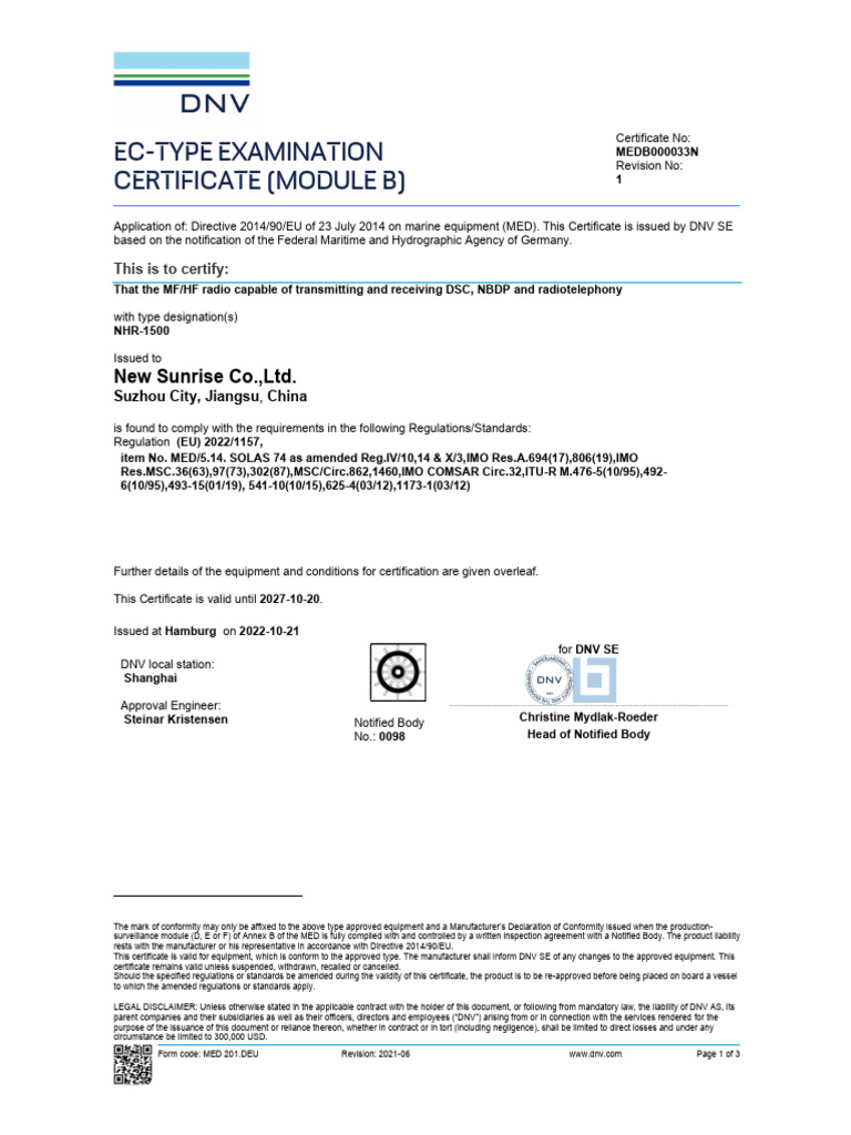 NHR 1500 MF HF RADIO EC Module B 2022 | PDF | Power Supply | Electrical Engineering