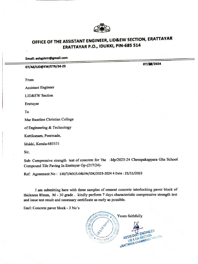 Paving Block Testing | PDF