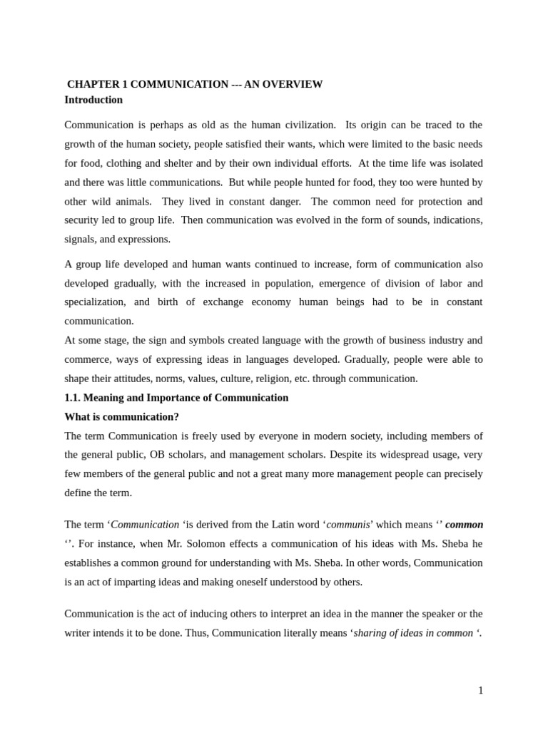 Overview of Communication Essentials | PDF | Communication | Information