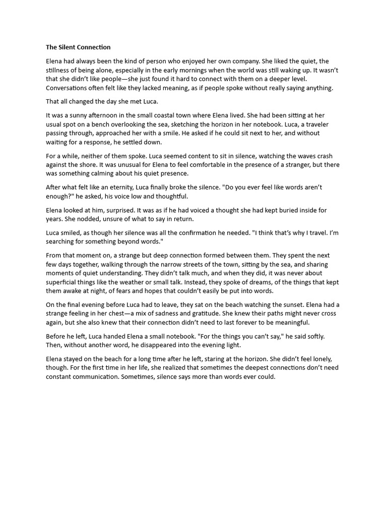 The Silent Connection | PDF