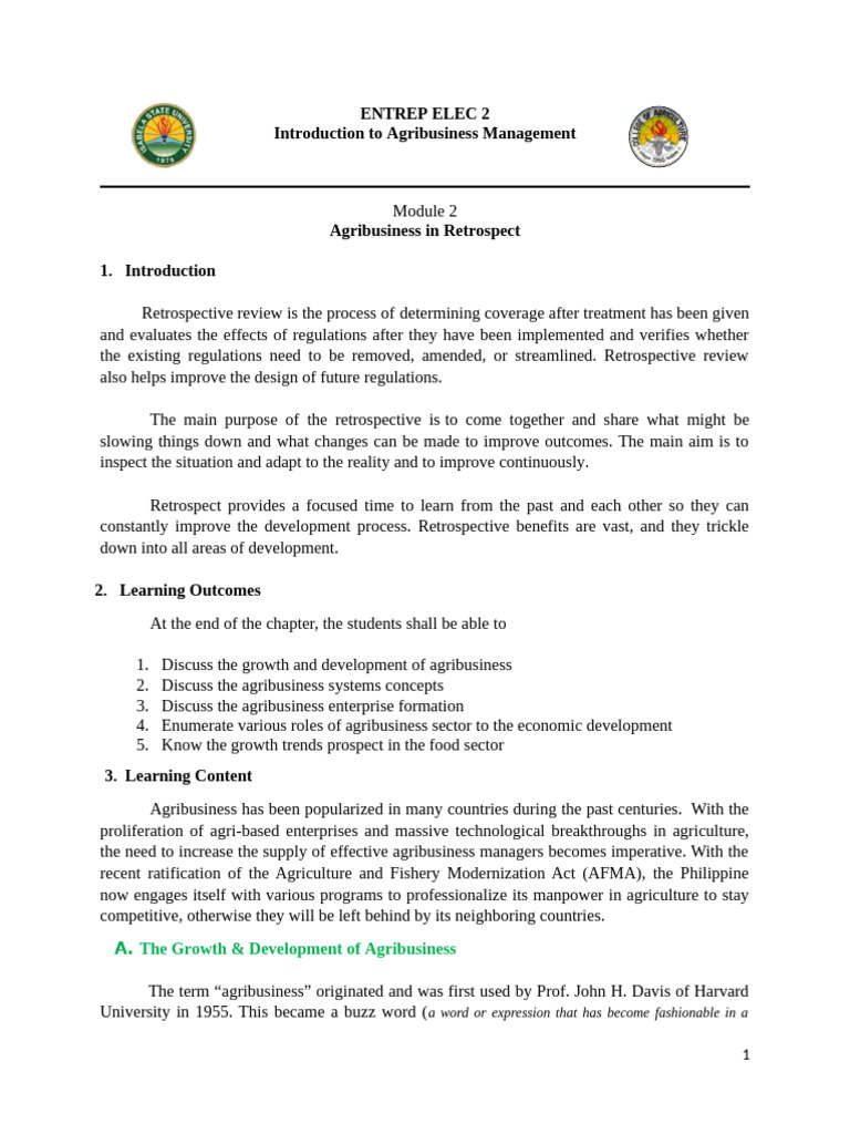 Agribusiness Growth and Trends Overview | PDF | Agriculture | Internet ...