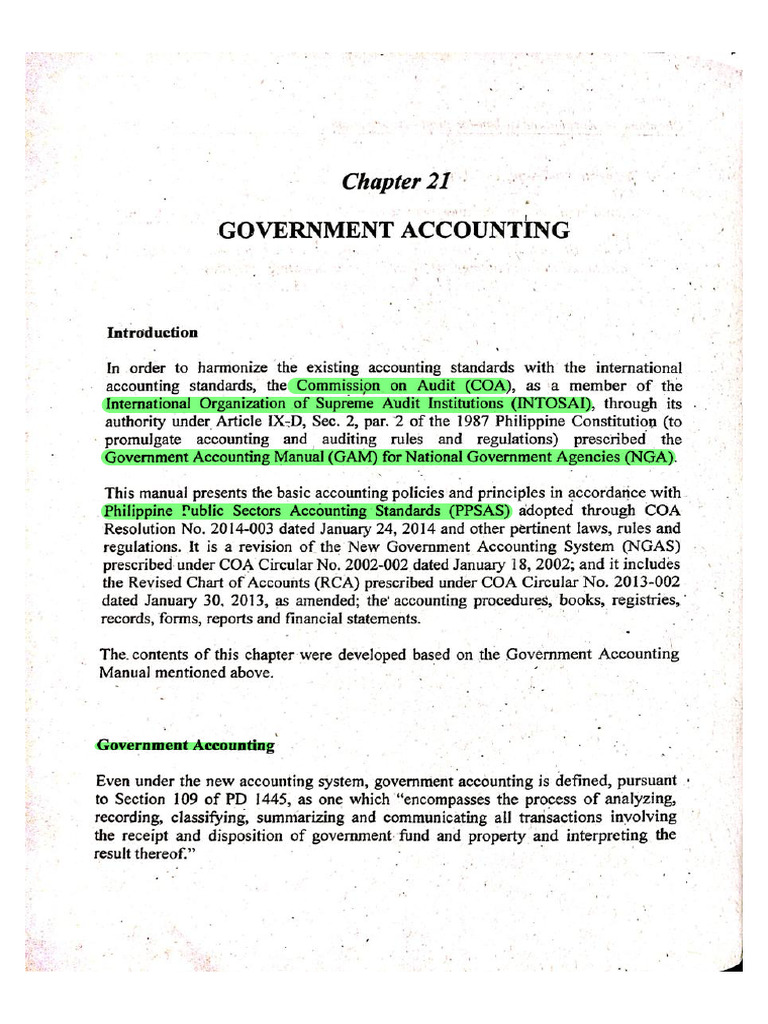 A. Government Accounting | PDF