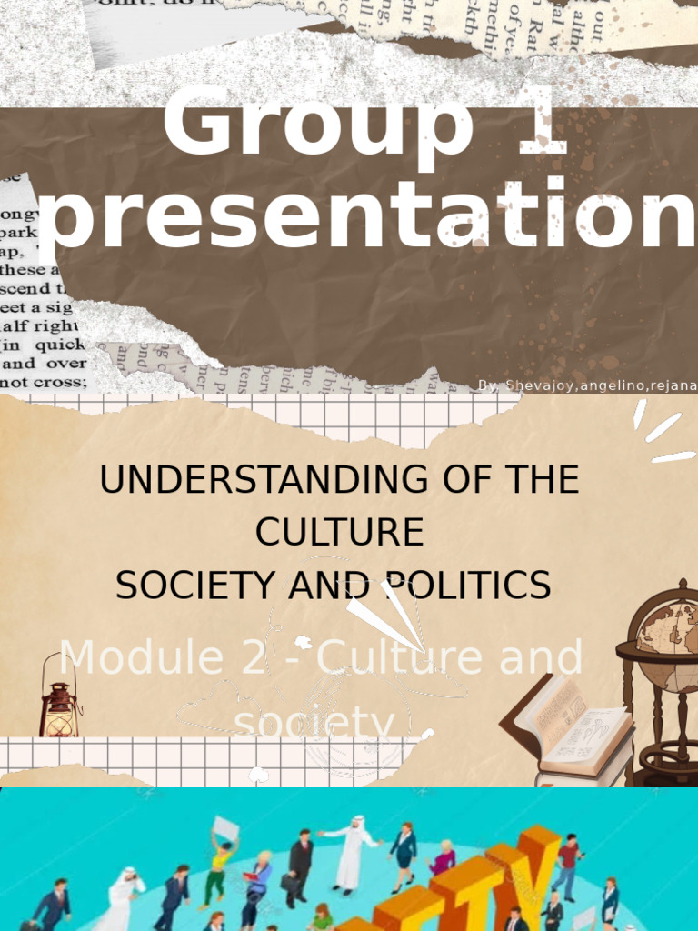 Group 1 Module 2 Culture and Society | PDF | Society | Attitude ...