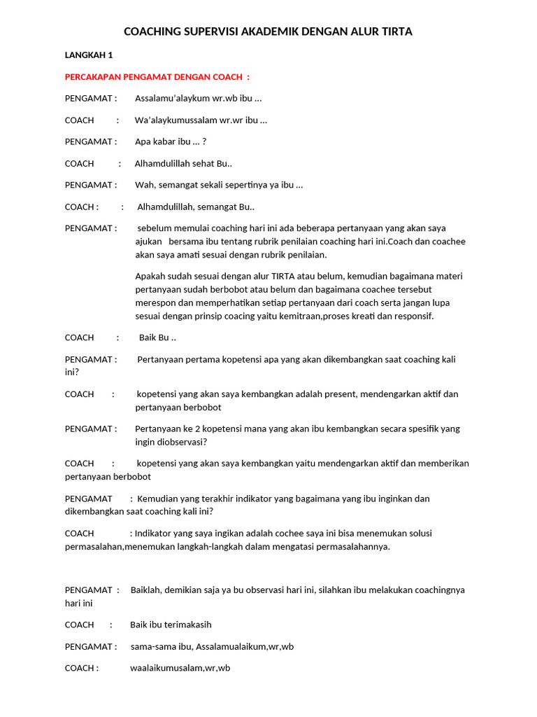 COACHING KELOMPOK 1 Susi dan Dendi | PDF