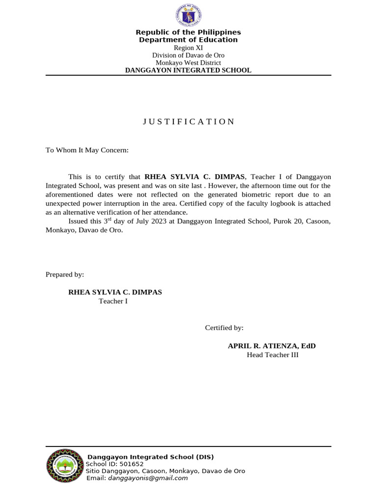 Non-bio-Justification (1) | PDF