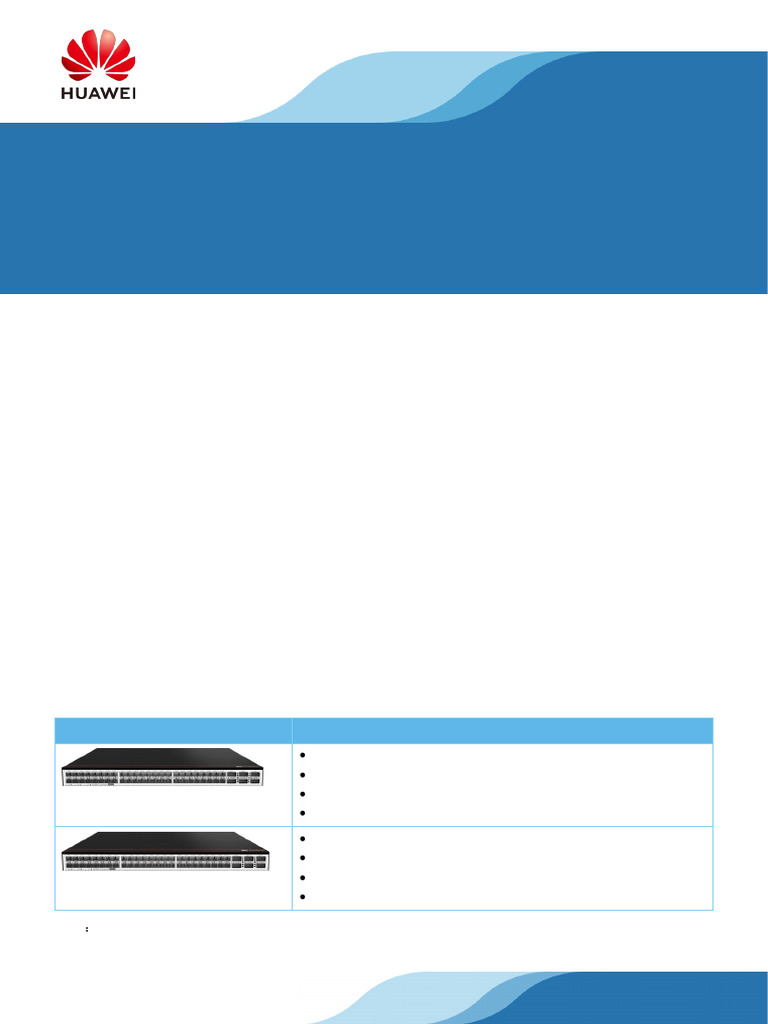 Huawei CloudEngine S6730-H-V2 Switches | PDF | Network Switch ...