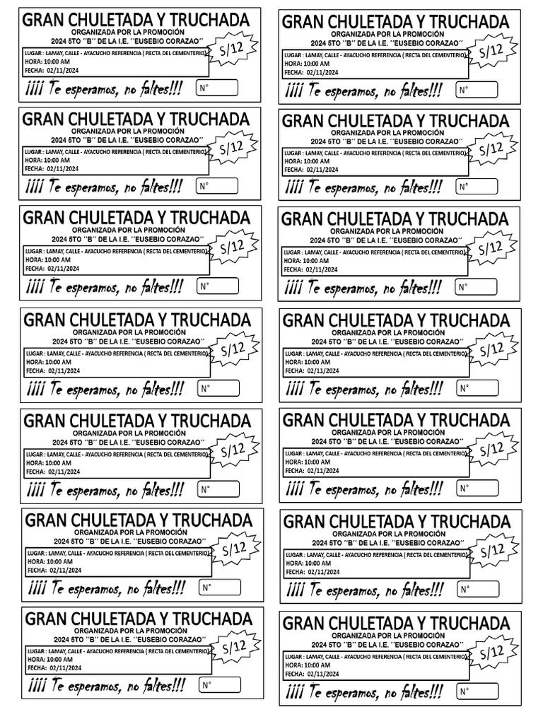 Modelo de Rifas | PDF