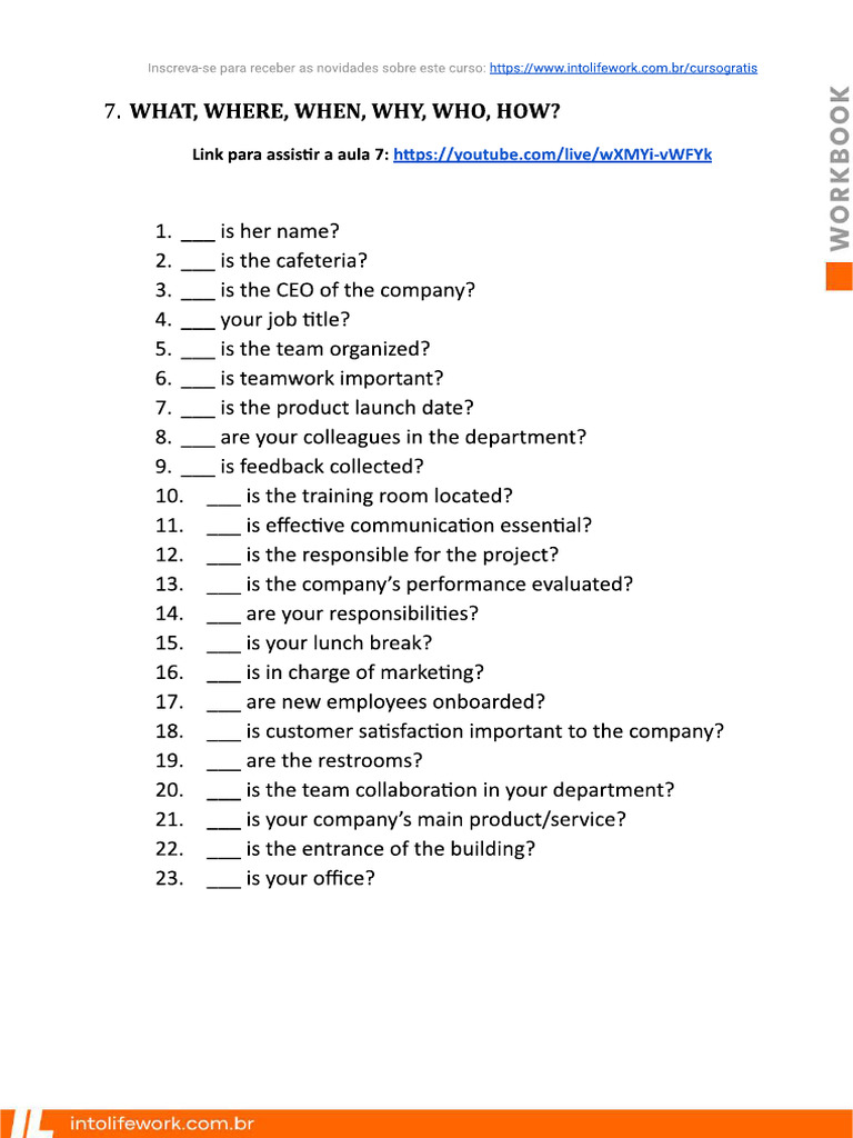 Curso Gratuito Ingl - S Profis Aula 07 | PDF