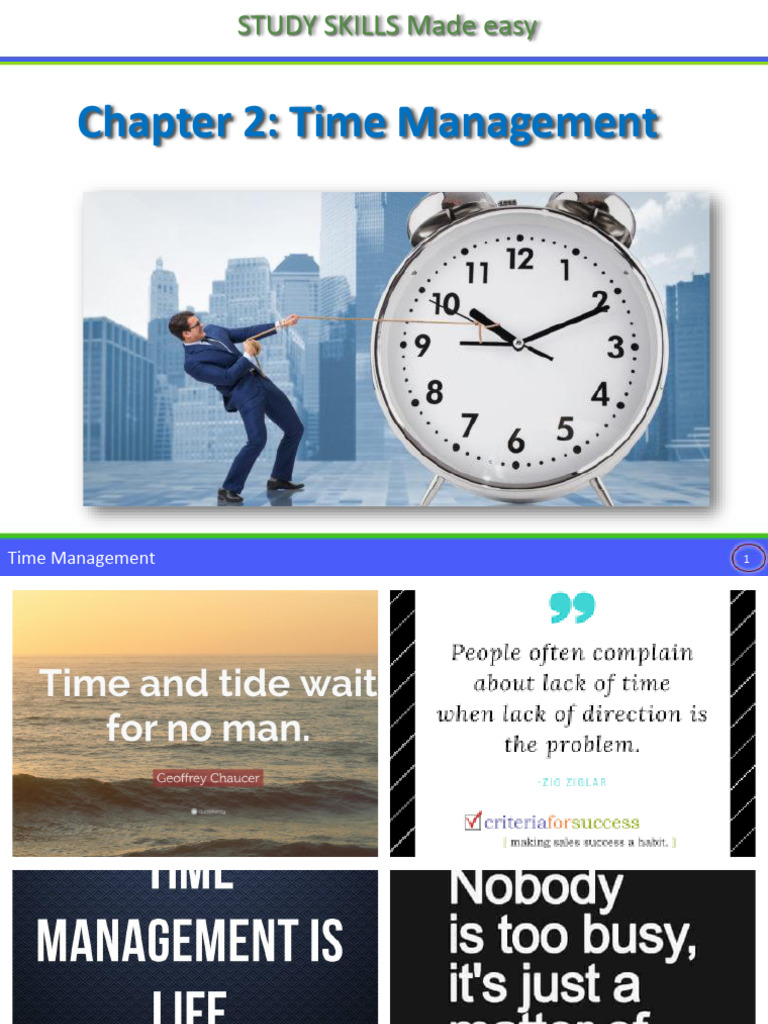 Chapter 2: Time Management | PDF | Time Management | Professional Skills