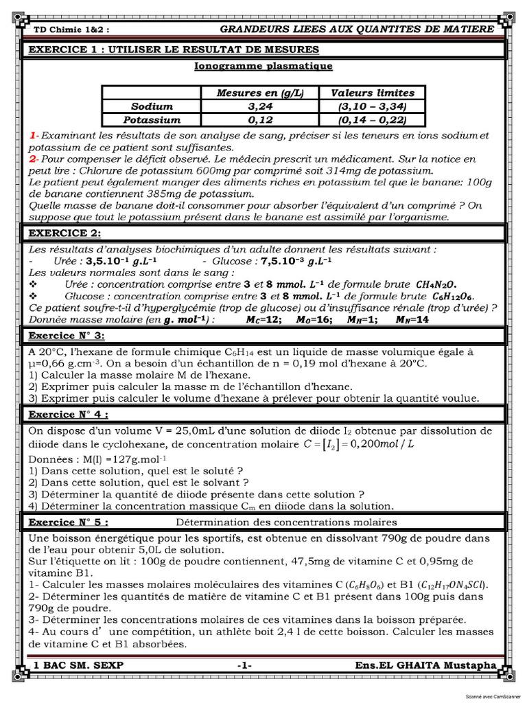 Td1 Et 2 C 2024 SM | PDF