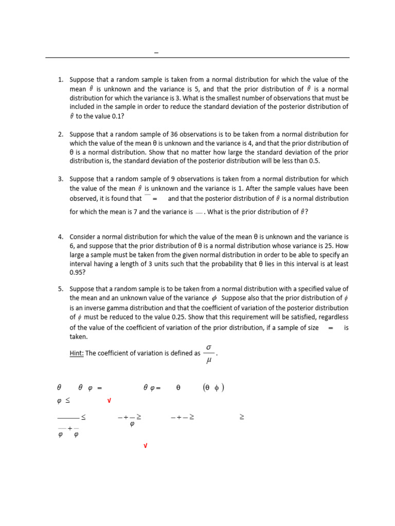 Practice Questions 3 With Solutions | PDF | Normal Distribution ...