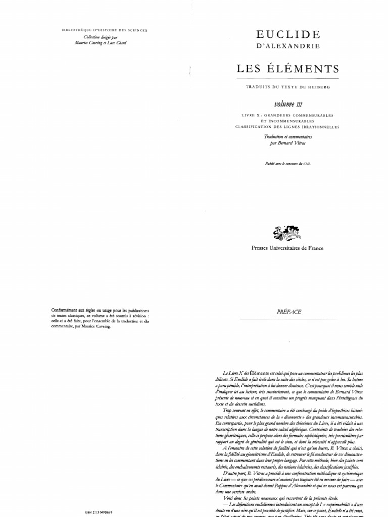 Euclide - Les Elements_Vol 3 | PDF