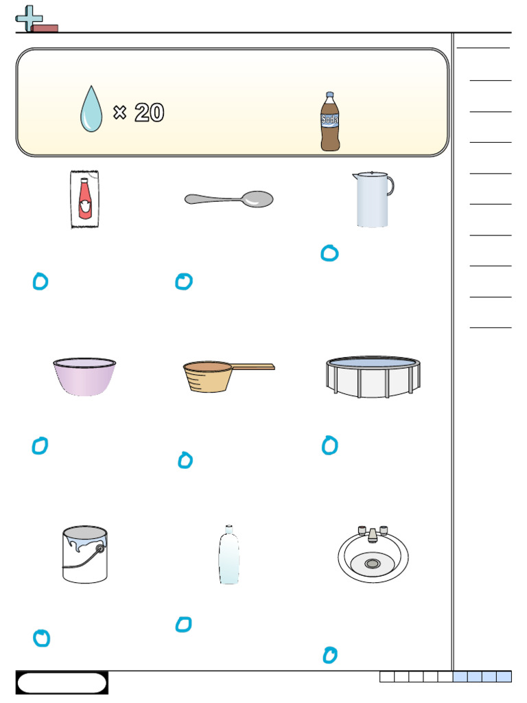 Metric Capacity Estimation Key | PDF | Litre | Volume