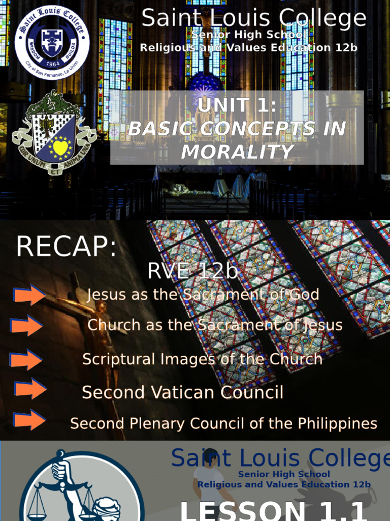 RVE 12b - Lesson 1 Definition of Morality | PDF | Morality | Religious Belief And Doctrine