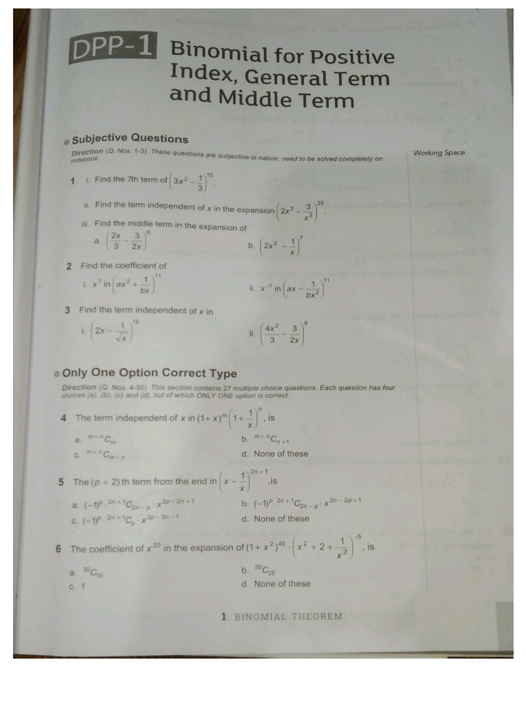 Binomial Theorem | PDF