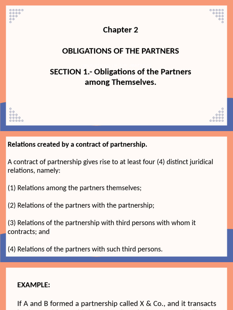 LAW REPORT1.Pptx Repaired 010403 | PDF | Partnership | Legal Concepts