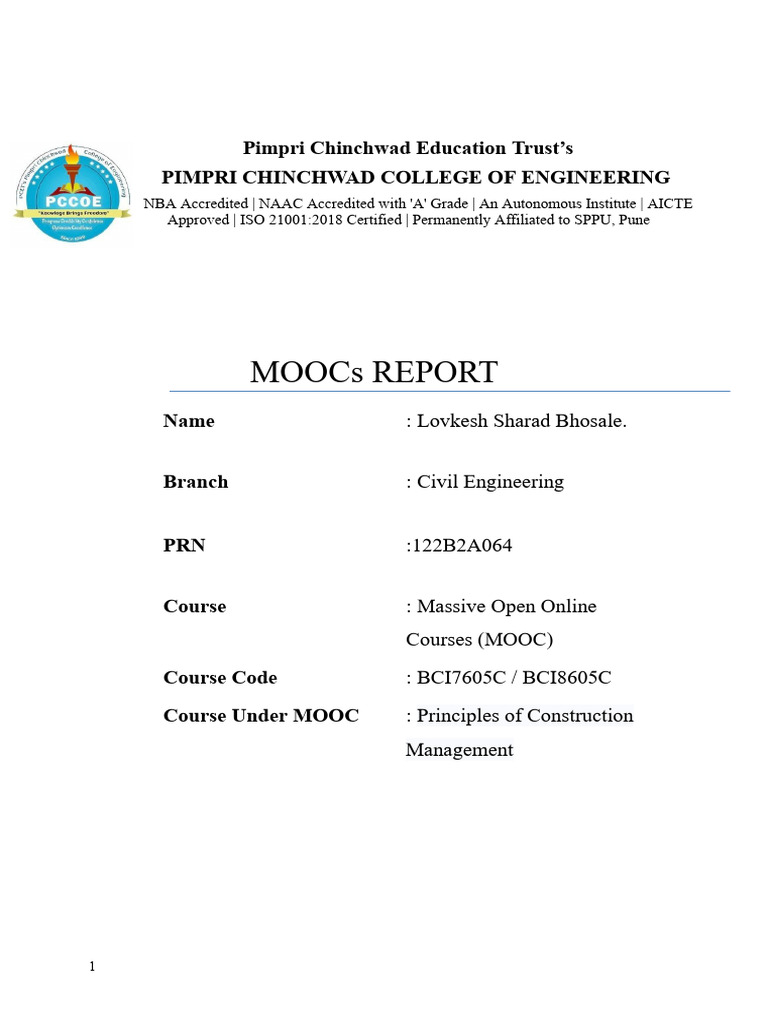 MOOCs Report - Google DocsLSB12 | PDF | Quality Assurance | Safety