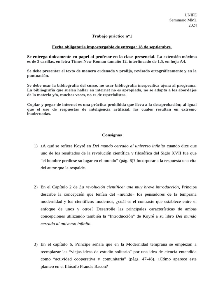 TP 1 MM1 2024 Eduardo Consigna Guía de Preguntas | PDF
