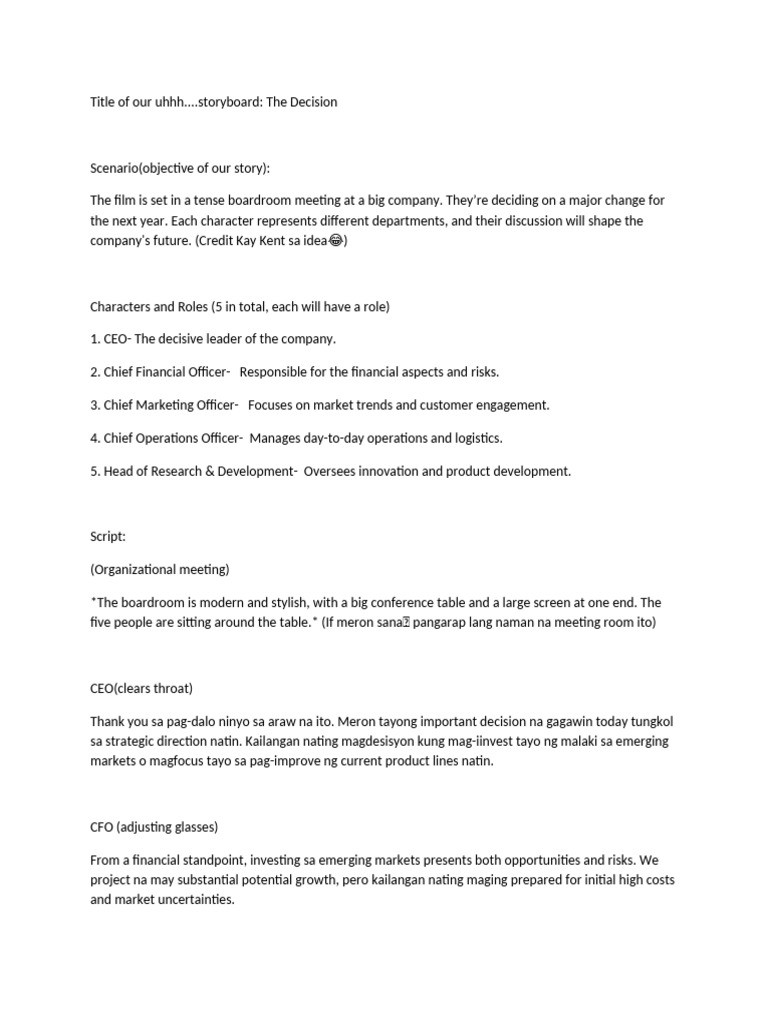 Script Formal Register | PDF | Business | Economies