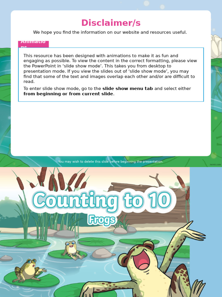 Engaging Frog Counting Presentation | PDF | Home & Garden | Computers