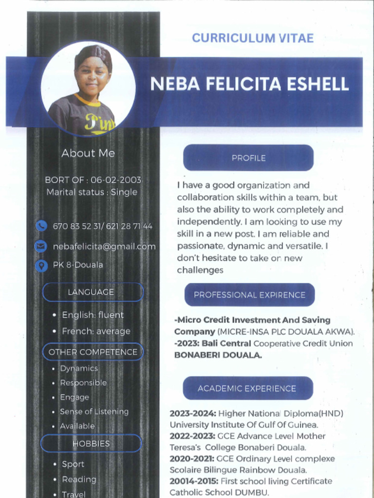 Neba Felicita Eshell | PDF