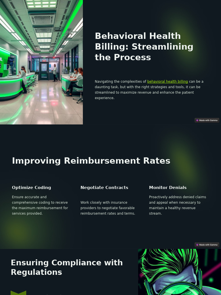 Behavioral Health Billing Streamlining The Process | PDF | Business