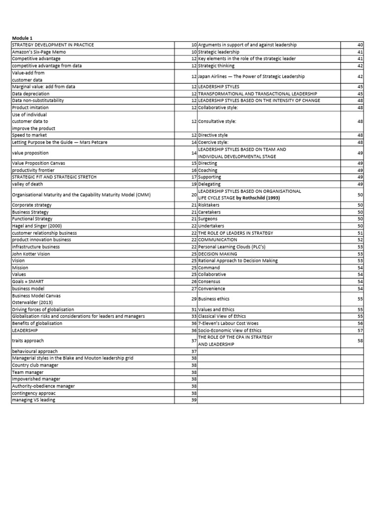 Index | PDF | Strategic Management | Risk