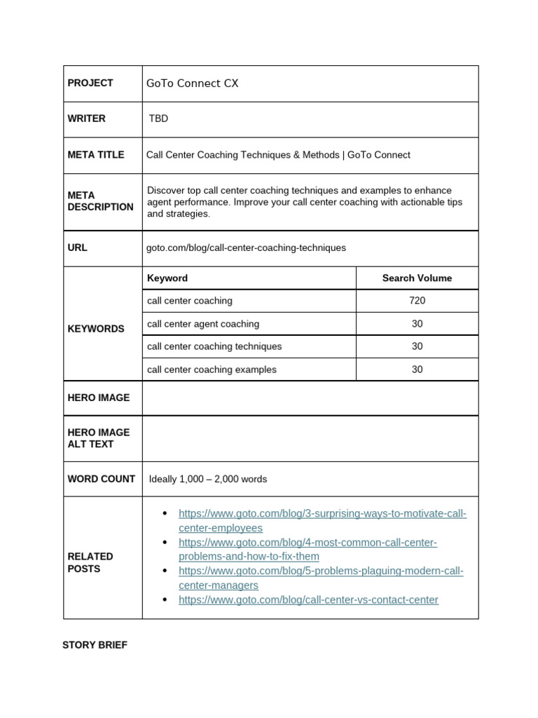Blog Brief - Tips For Improved Call Center Coaching | PDF | Performance ...
