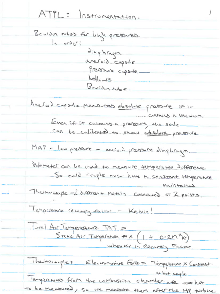 ATPL Instrumentation | PDF