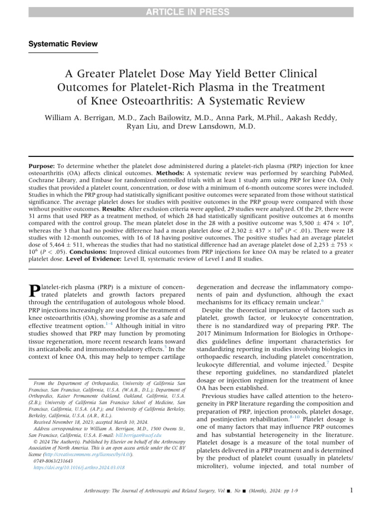 Greater Platelet Dose May Yield Better Clinical Outcomes For Platelet ...