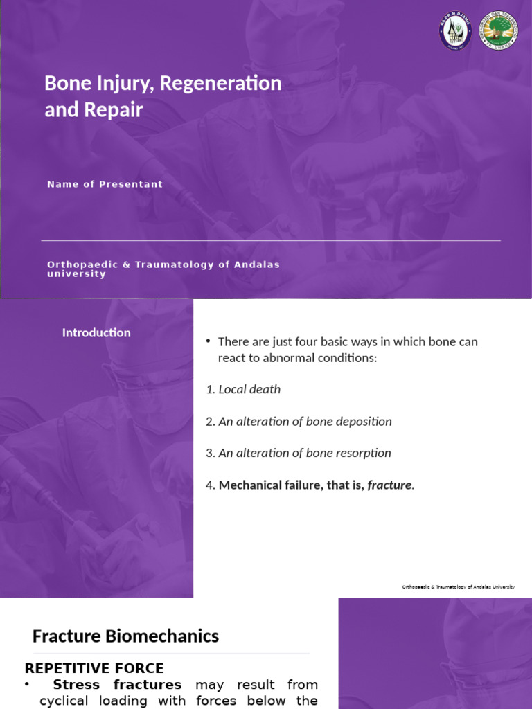 Bone Injury and Healing Mechanisms | PDF | Bone | Fracture