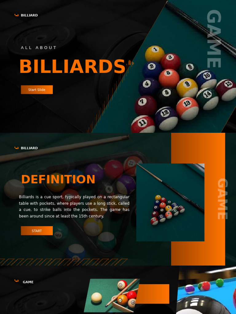 Billiard (1) | PDF | Cue Sports | Pool (Cue Sports)